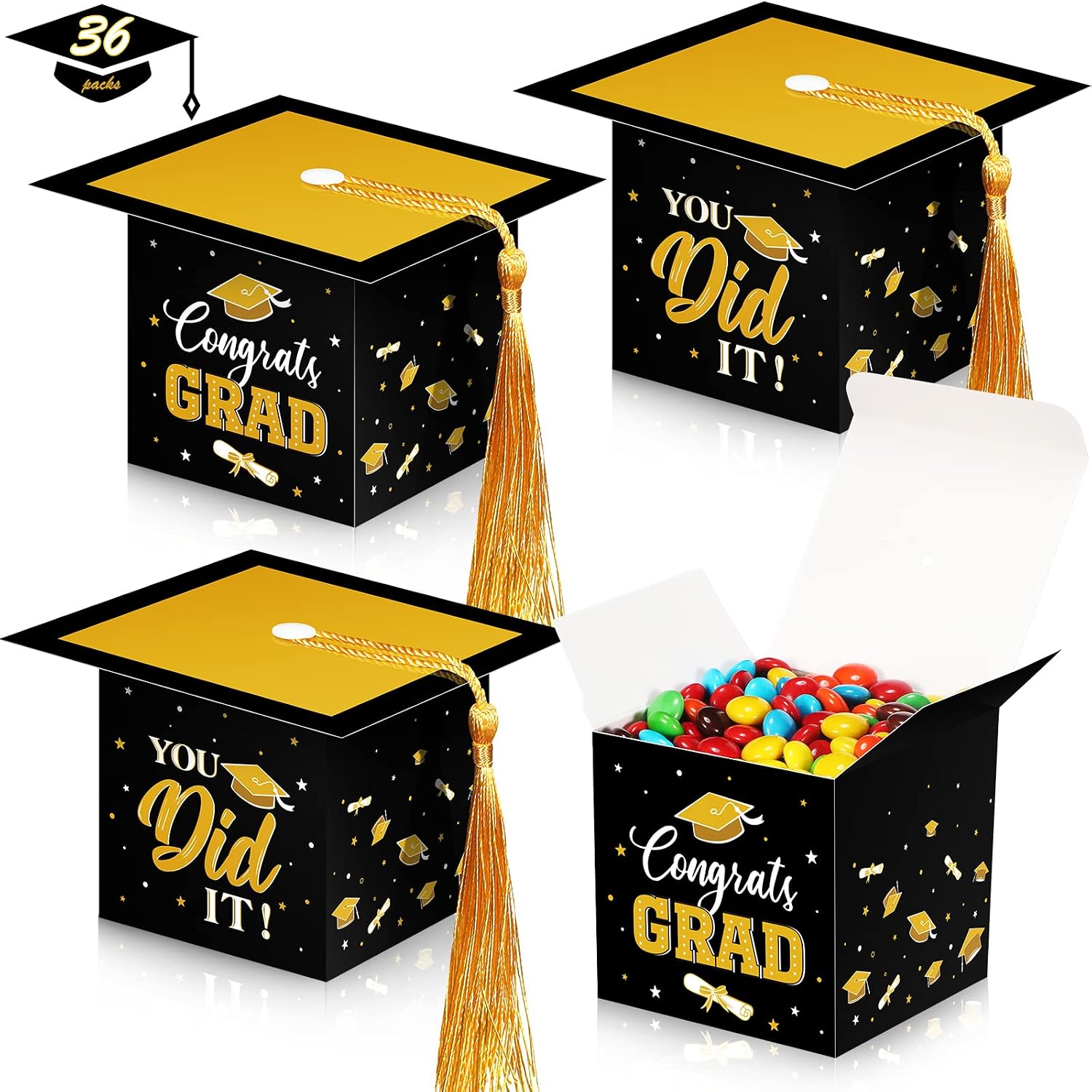 Amazon.com: Funrous 36 Pcs Graduation Candy Boxes 2023 Congrats Grad ...