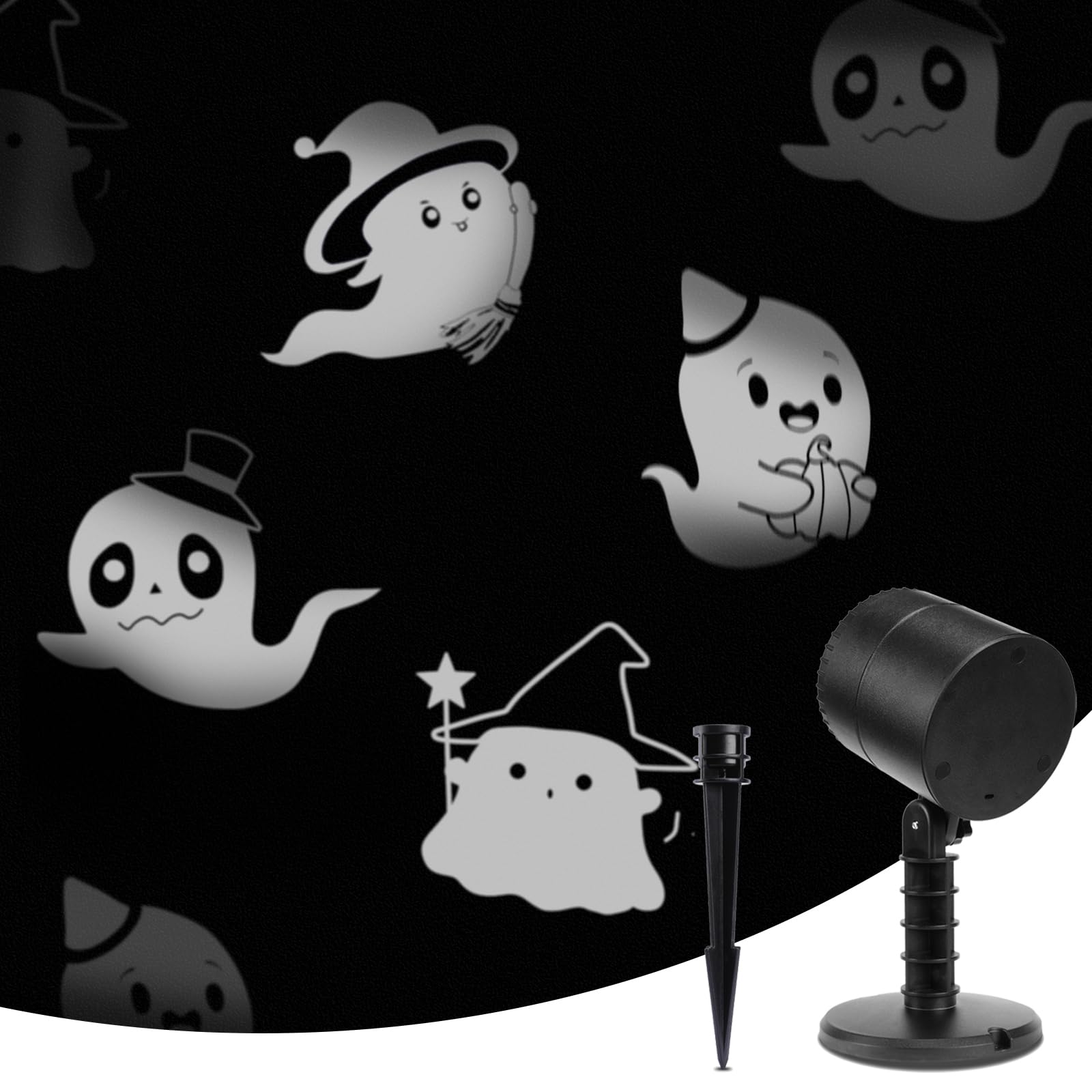 Amazon.com: NOWSTO LED Halloween Decoration, Ghost Rotating Projector ...