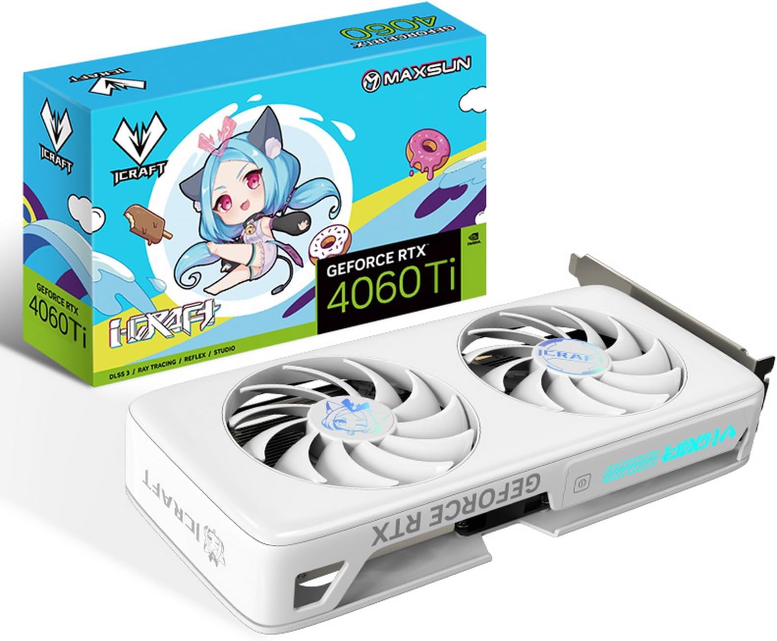 Amazon | maxsun Geforce RTX 4080 Super iCraft ACGN 限定版 OC 16GB GDDR6X ...