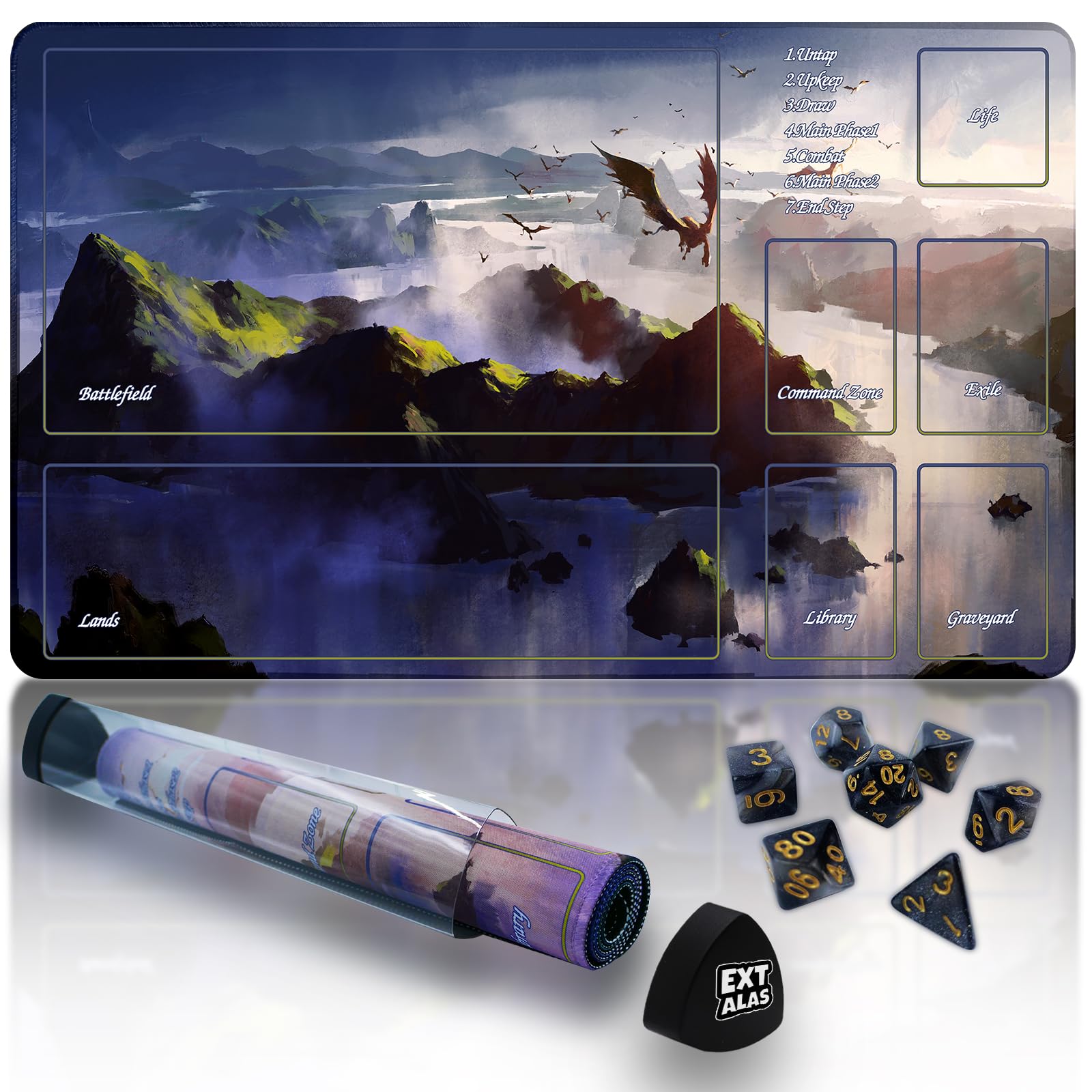 Amazon.com: Extalas Experience top-Tier Quality with Our MTG Playmat ...