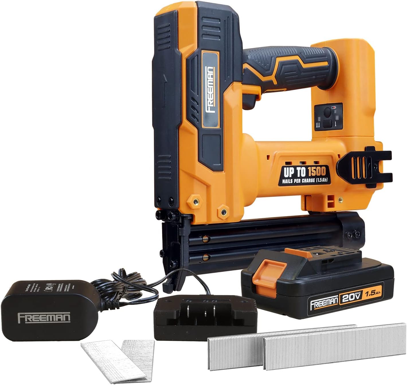 Freeman PSS50 Pneumatic 16-Gauge 2'' Medium Crown Stapler with ...