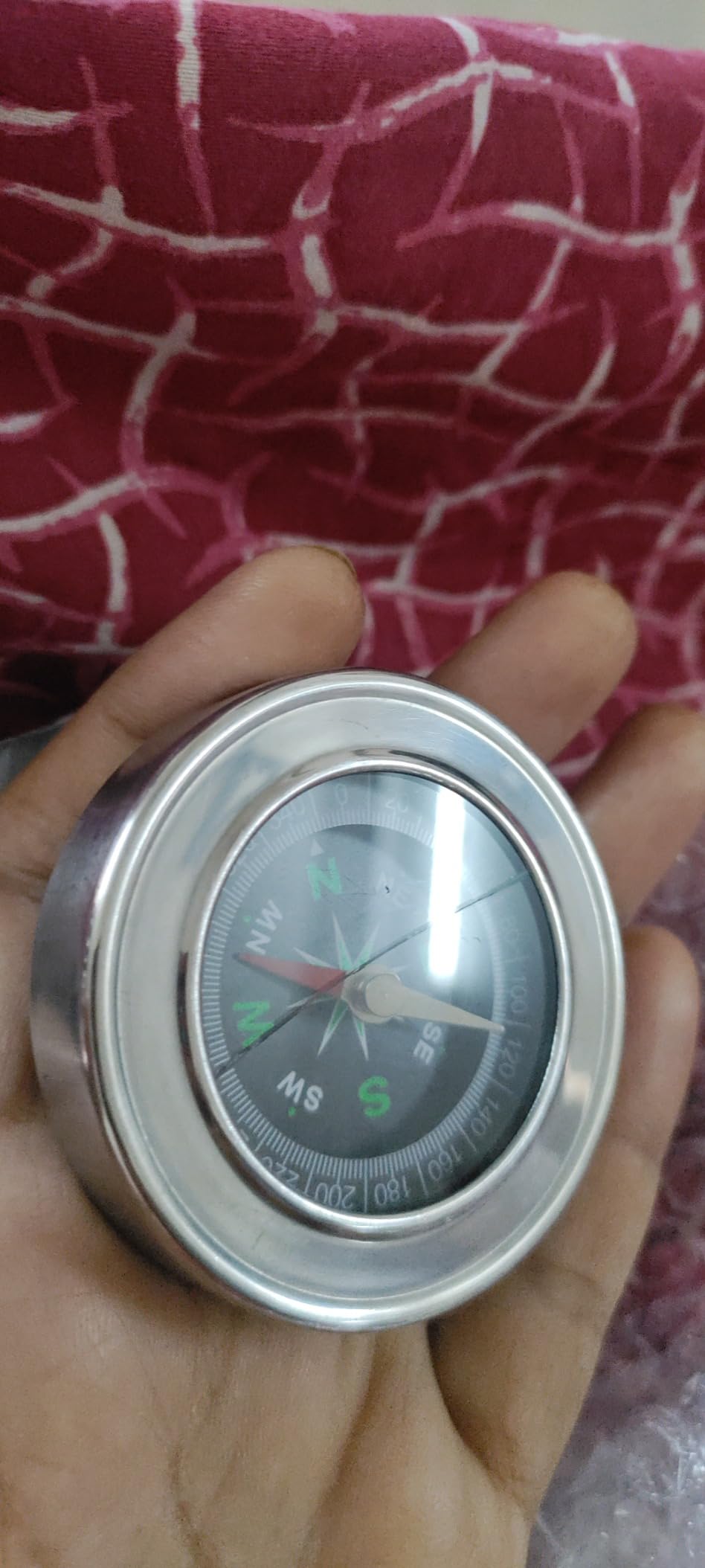 Buy VR Creatives Stainless Steel Directional Pocket Magnetic Compass ...