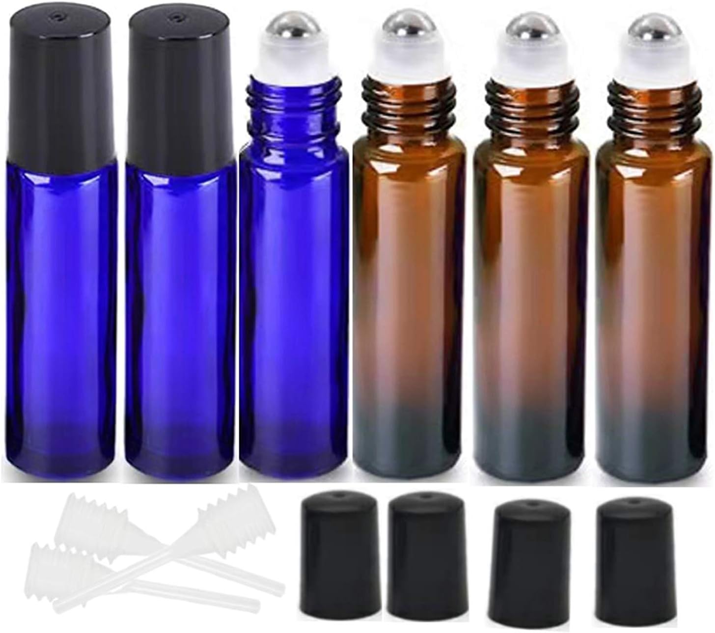Amazon.com: HINNASWA Essential Oil Roller Bottles, Empty Refillable ...