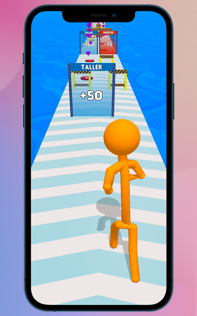 Tall Man Rush 3D Growth Race Challenge: Stickman Run Taller Blob Runner ...