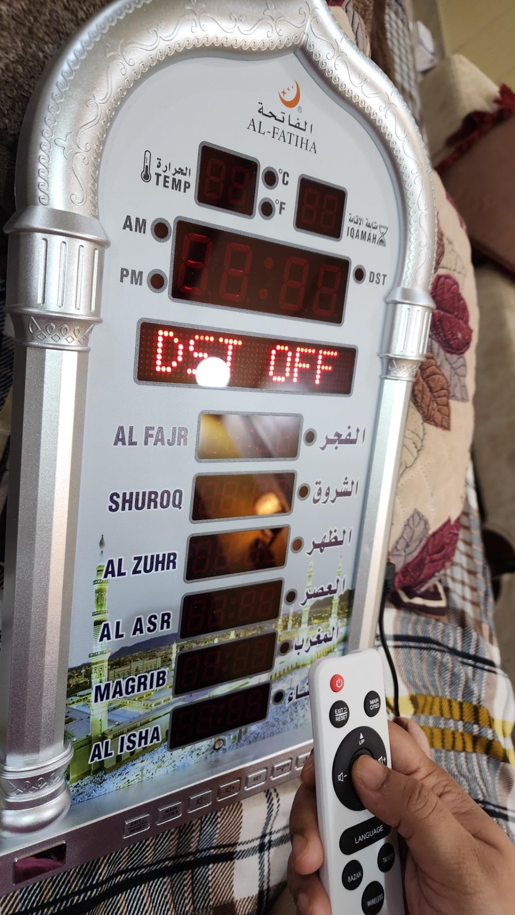 Buy Generic Automatic Muslim Prayer Azan Clock Digital Led Prayer Wall ...