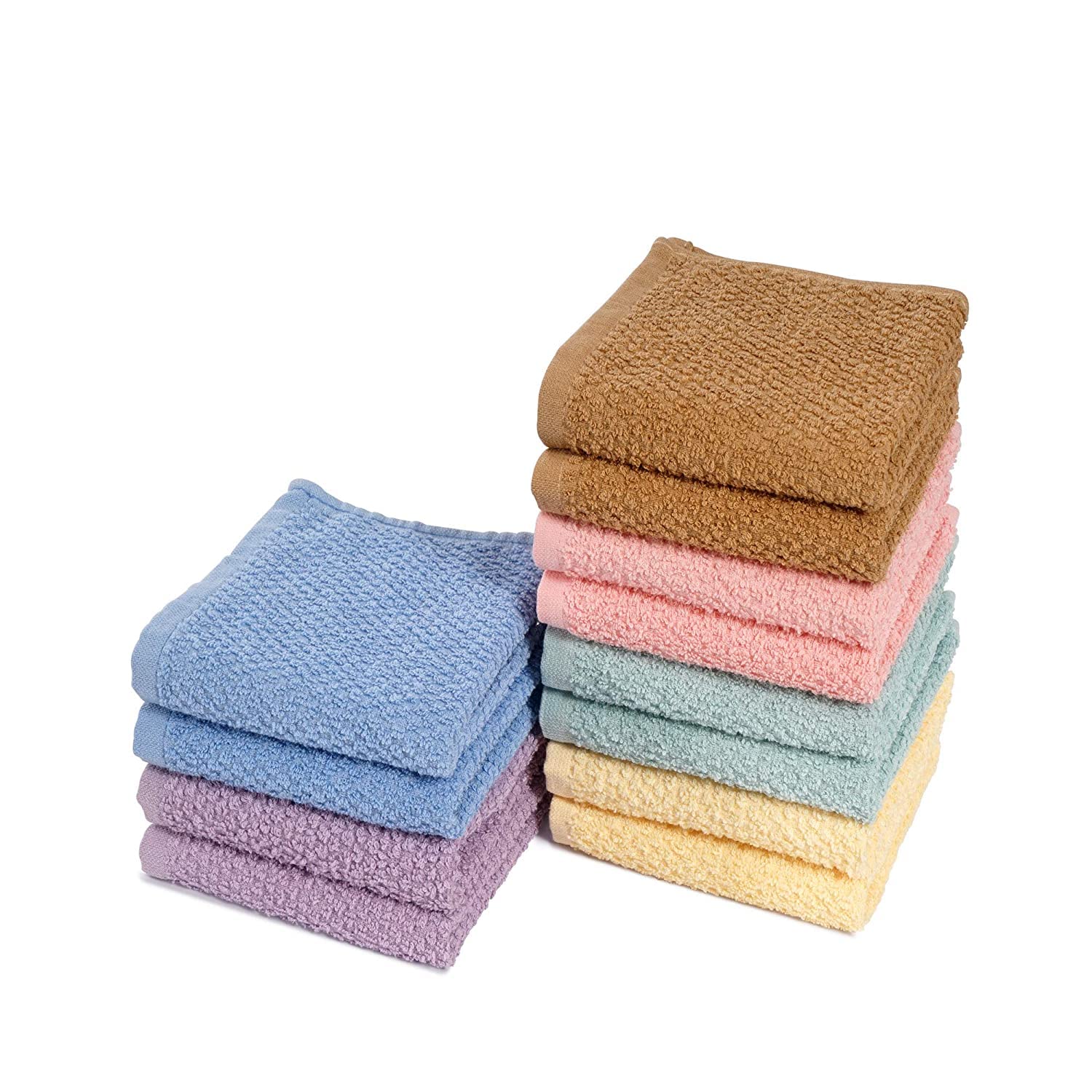 Palatial Lifestyles 500 GSM Combed Cotton Face Towel Set of 10, Soft ...