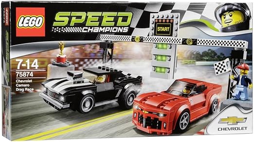 Amazon.com: LEGO Speed Champions Chevrolet Camaro Drag Race 75874 ...