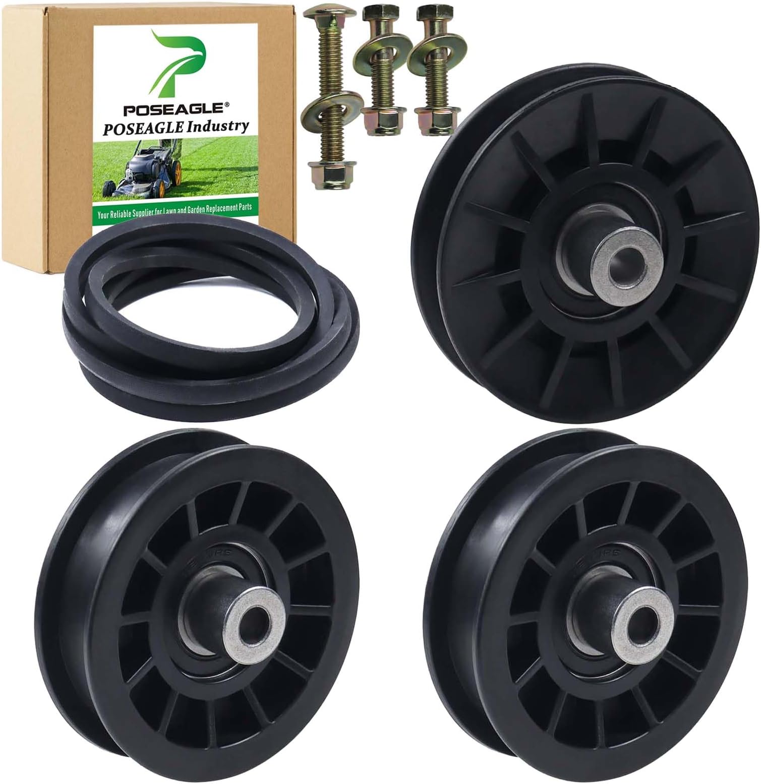 Amazon.com : POSEAGLE 607525 Idler Pulley Replaces 786848 for Hustler ...
