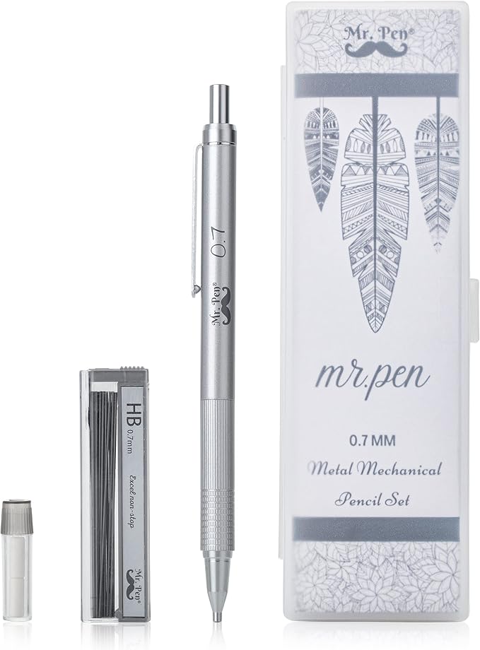 Amazon.com : Mr. Pen- 0.7mm, Drafting Pencil, Metal Mechanical Pencils ...