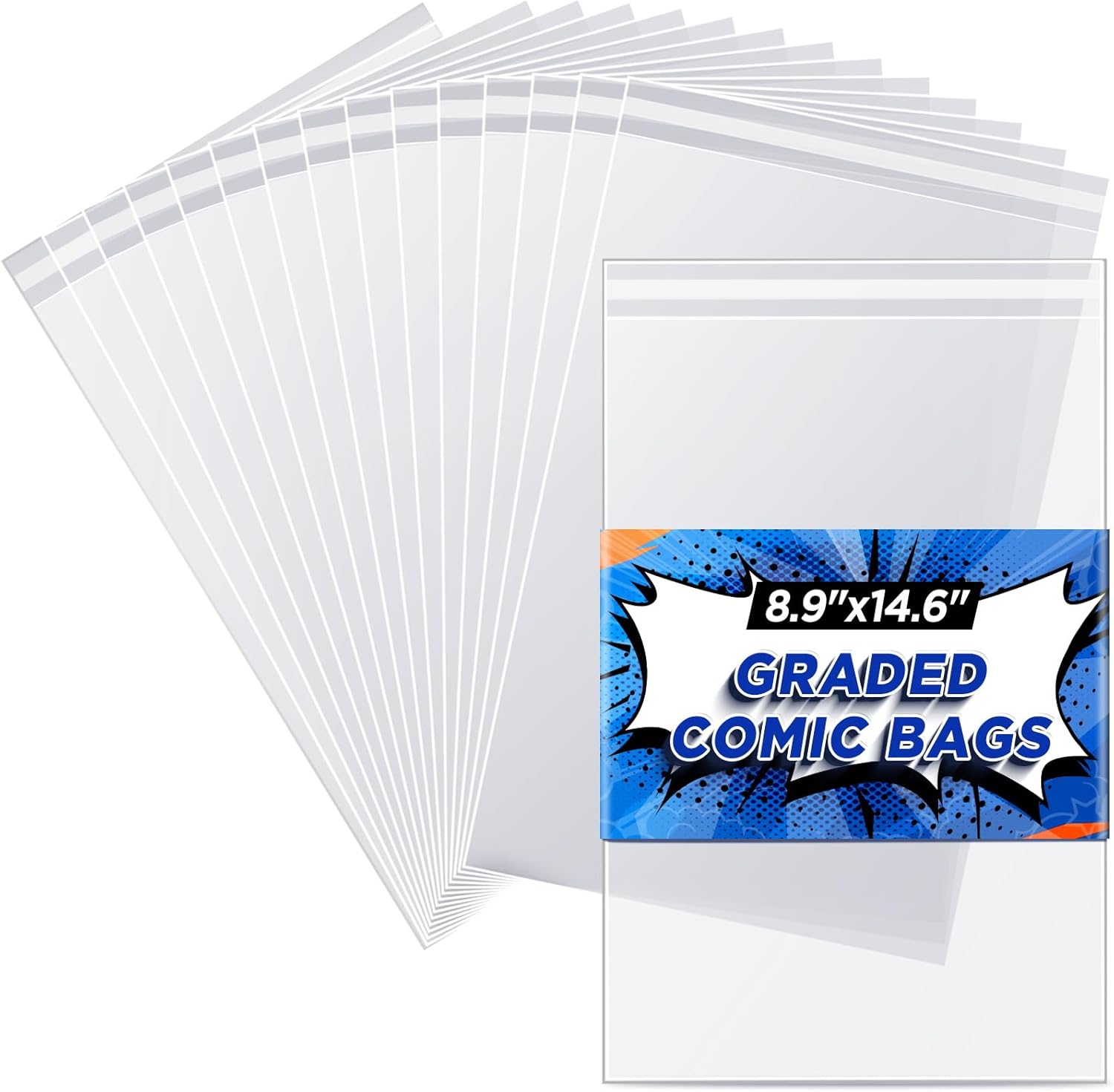 Amazon.com: Graded Comic Book Bags - Comic Book Sleeves for CGC and ...
