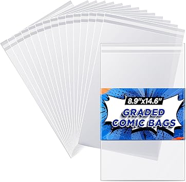 Amazon.com: Graded Comic Book Bags - Comic Book Sleeves for CGC and ...