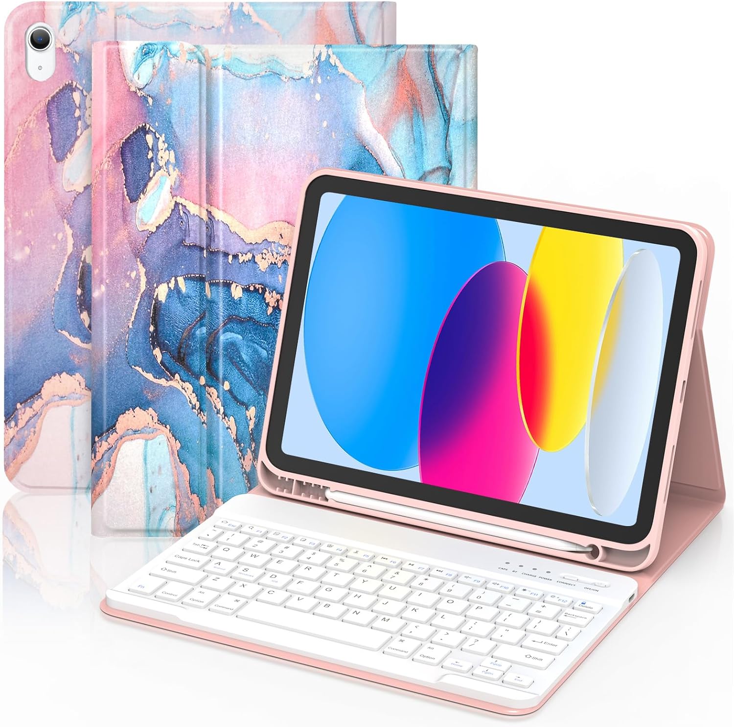 Amazon.com: ZXA for iPad (A16) 11th 10th Generation Case with Keyboard ...