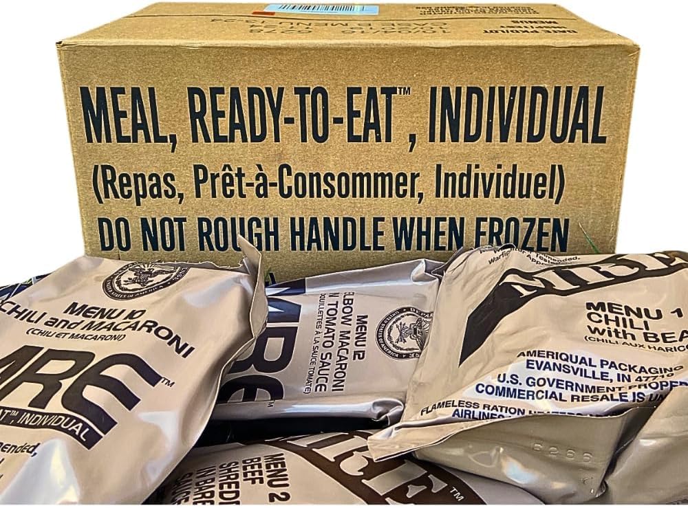 Amazon.com: MRE Meals Ready to Eat A case 2025, 2026 inspection ...