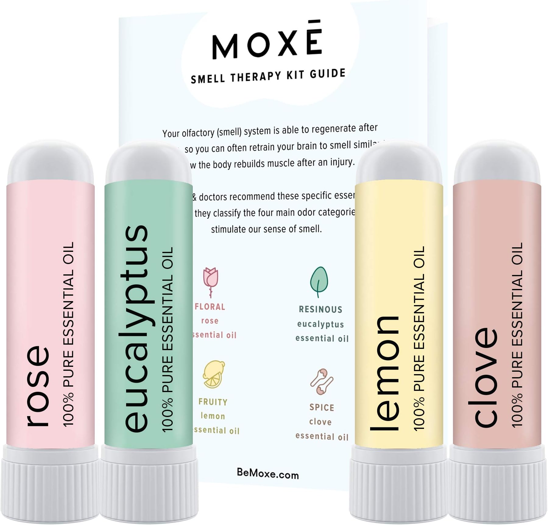 Amazon.com: MOXĒ Smell Training Kit, Made in USA, 4 Essential Oils ...