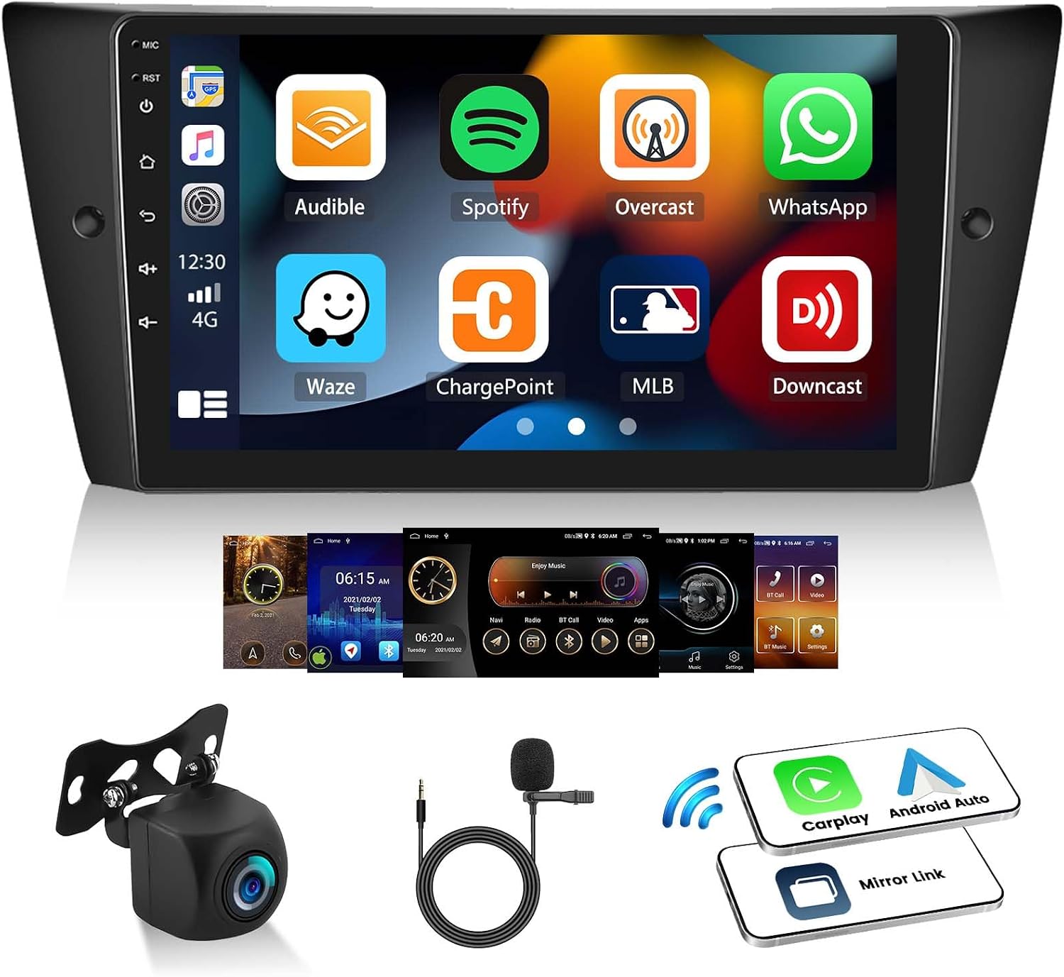 Amazon.com: 2+64G Android Car Stereo for BMW 3 Series E90 E91E92 E93 ...