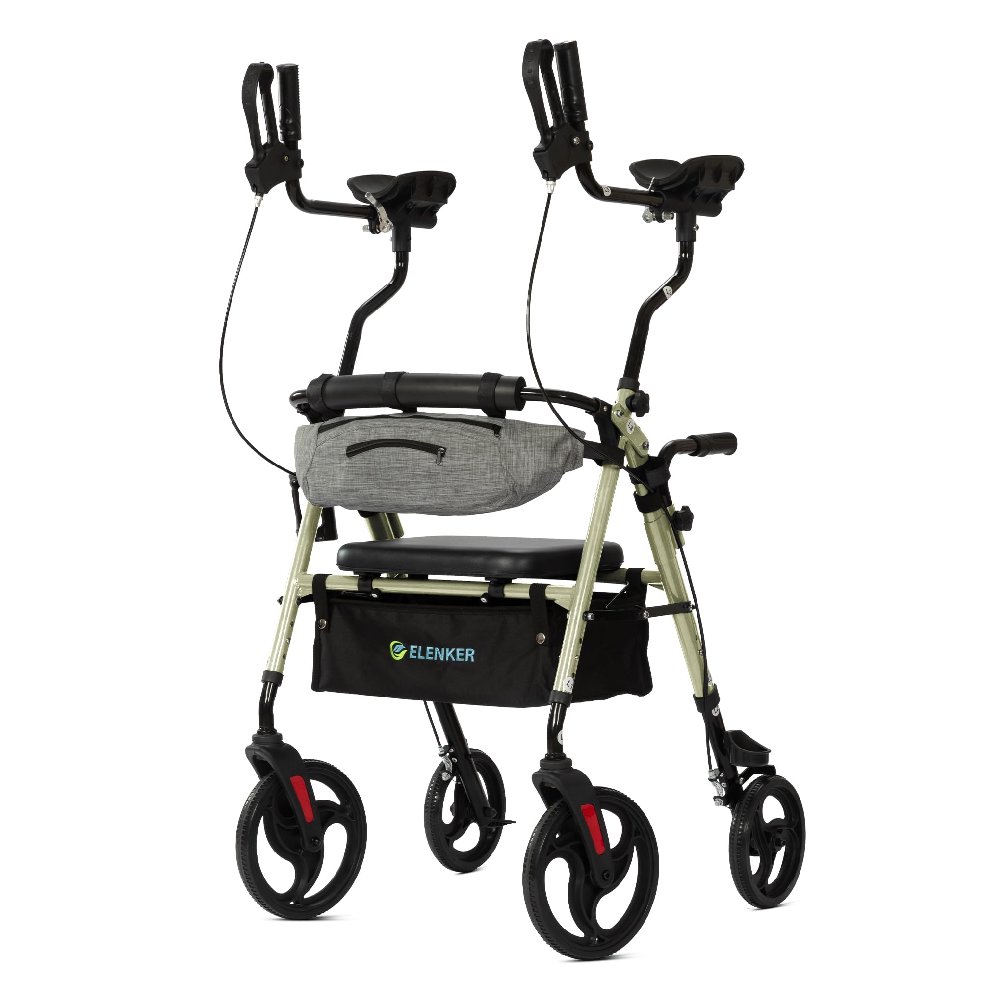 Snapklik.com : ELENKER Upright Rollator Walker, Stand Up Walkers For ...