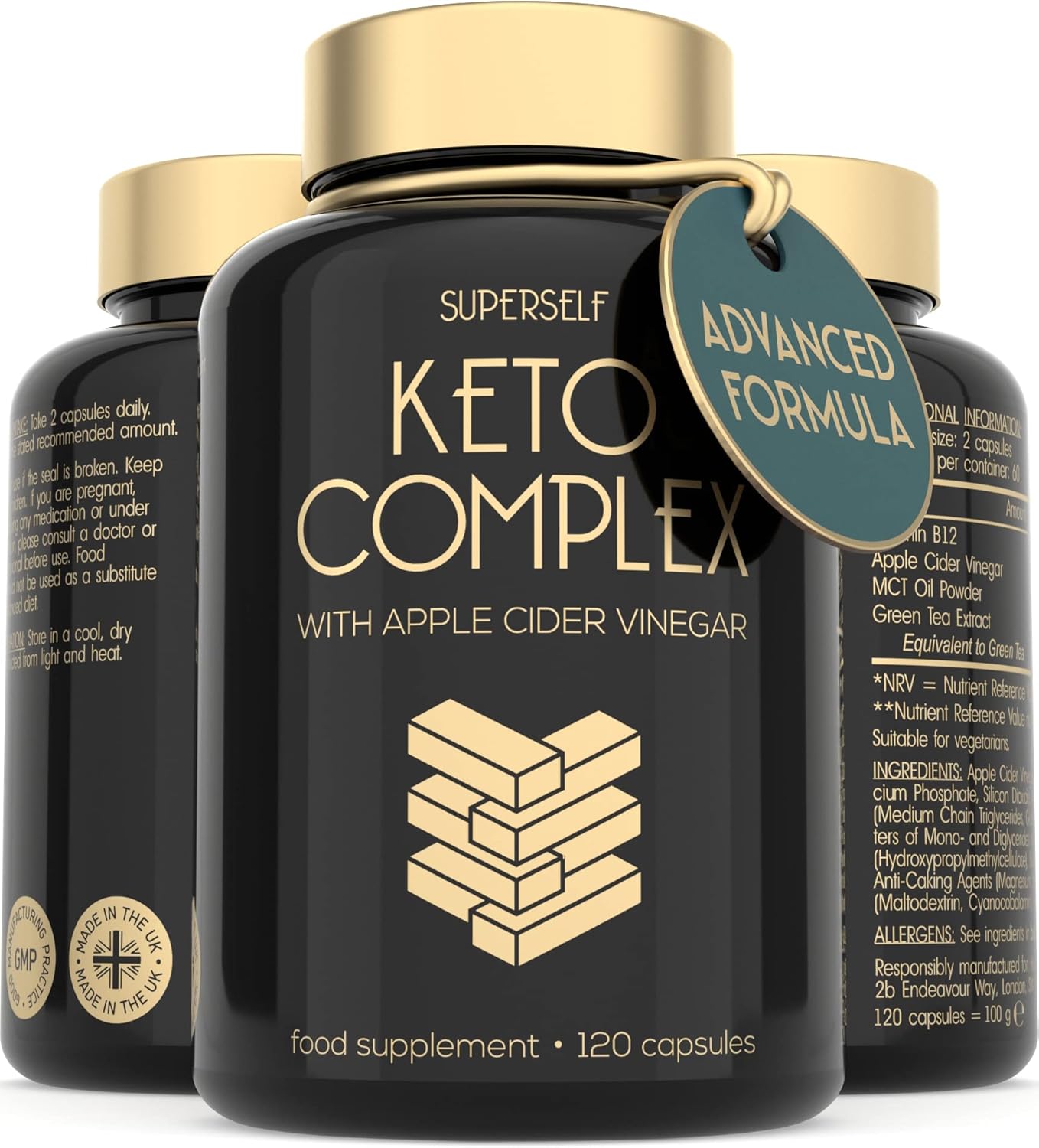 Keto Diet Pills - Advanced Keto Complex with Apple Cider Vinegar 1000mg ...