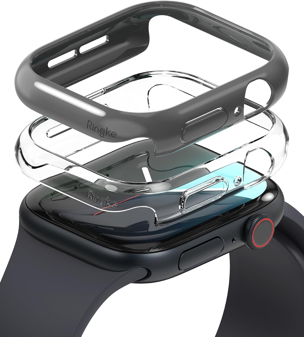 Amazon | 【Ringke】Apple Watch 10 46mm ケース SLIM PC素材 耐黄変 耐衝撃 超薄型 衝撃吸収 保護 ...