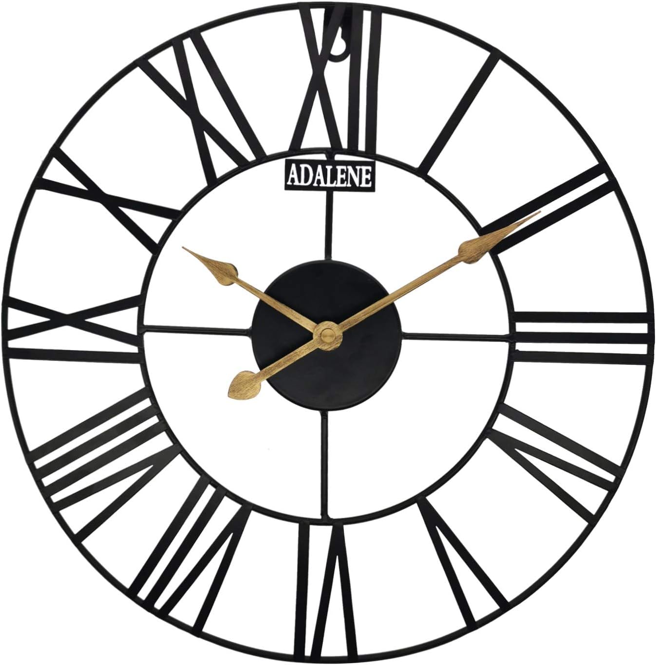 Amazon.com: Adalene Extra Large Wall Clock 24 Inch - Vintage Rustic ...