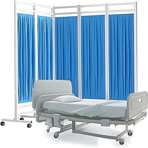 Amazon.com: Medical Privacy Screen on Wheels, Foldable Portable Room ...