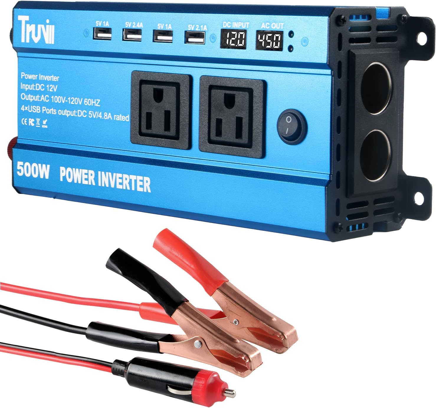 Amazon.com: Car Power Inverter 300W Power Inverter for Car, Car ...