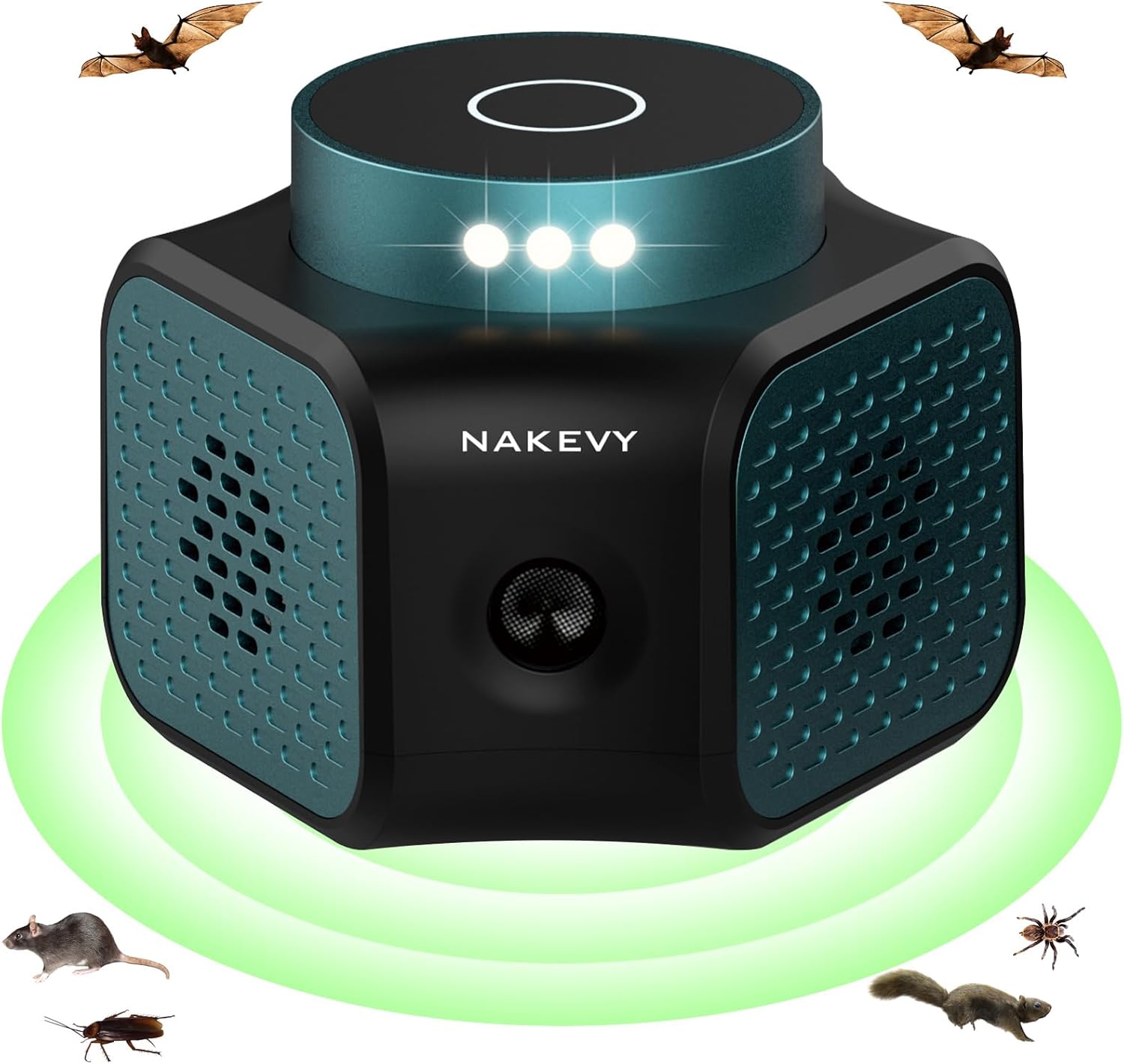 Amazon.com: 360° Ultrasonic Rodent Repellent Device Indoor Plug in ...