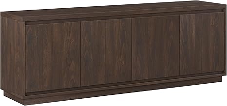 Amazon.com: Henn&Hart Presque TV Stand, 68" Wide, Brown : Home & Kitchen