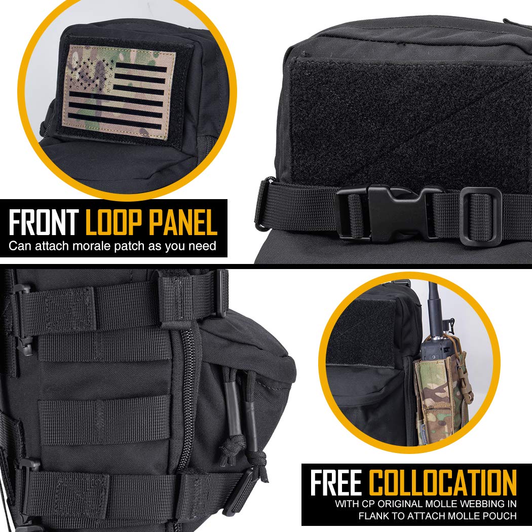 IDOGEAR Mini Tactical MOLLE Hydration Pack Water Reservoir Bag Outdoor ...