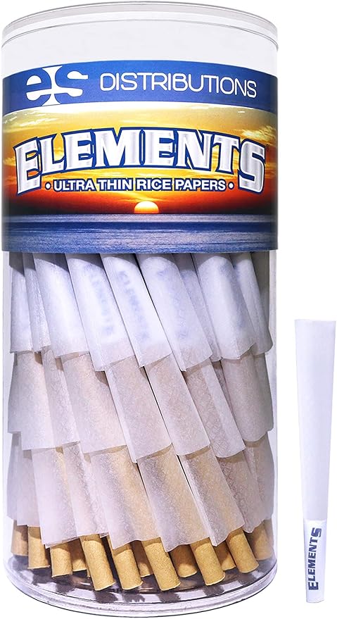 Amazon.com: Elements Ultra Thin Rolling Paper Cones 1 1/4 | 100 Pack ...