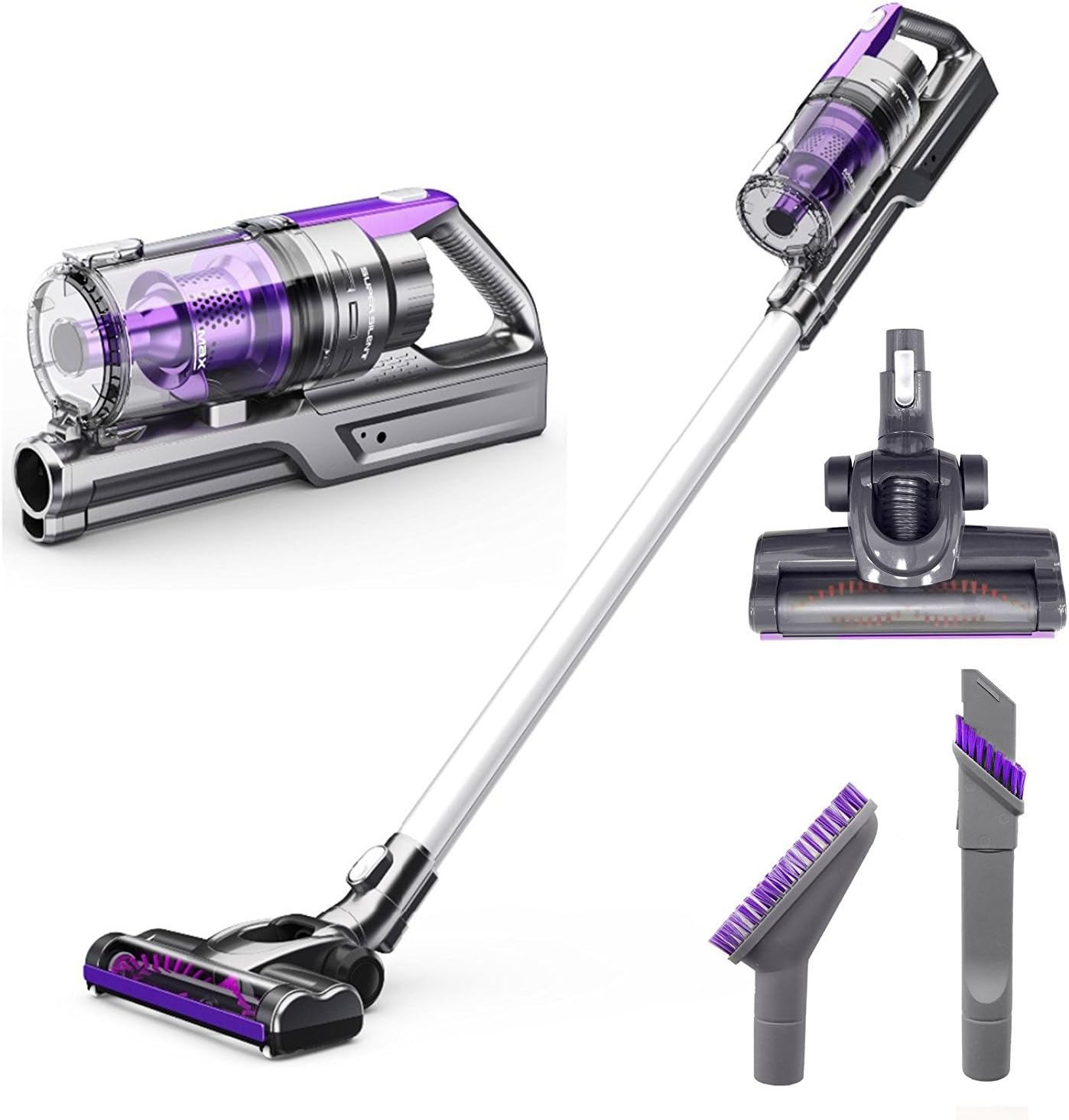 VViViD Rev Turbo Cordless Vacuum Cleaner with High-Power Long-Lasting ...