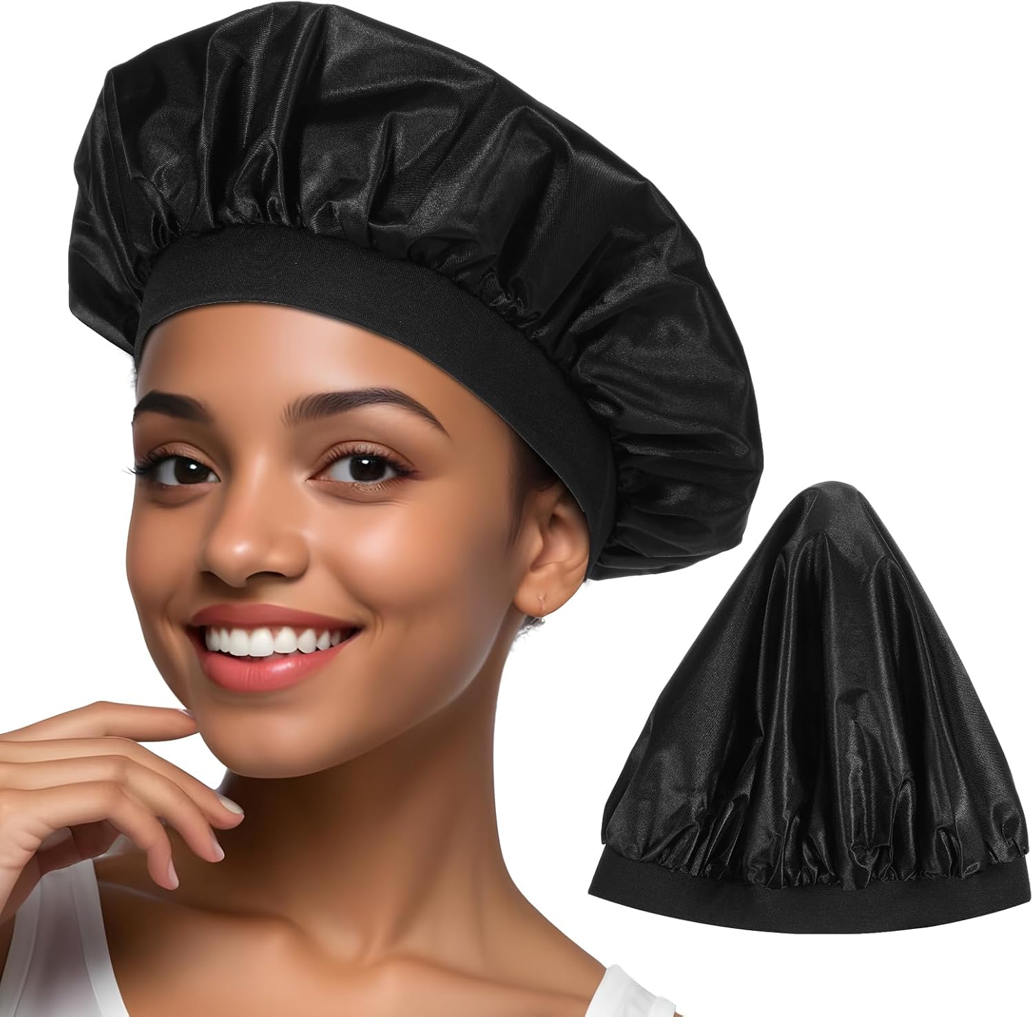 Amazon.com : Wanmu Bonnet for Sleeping Women Men Non-Slip Double Layer ...