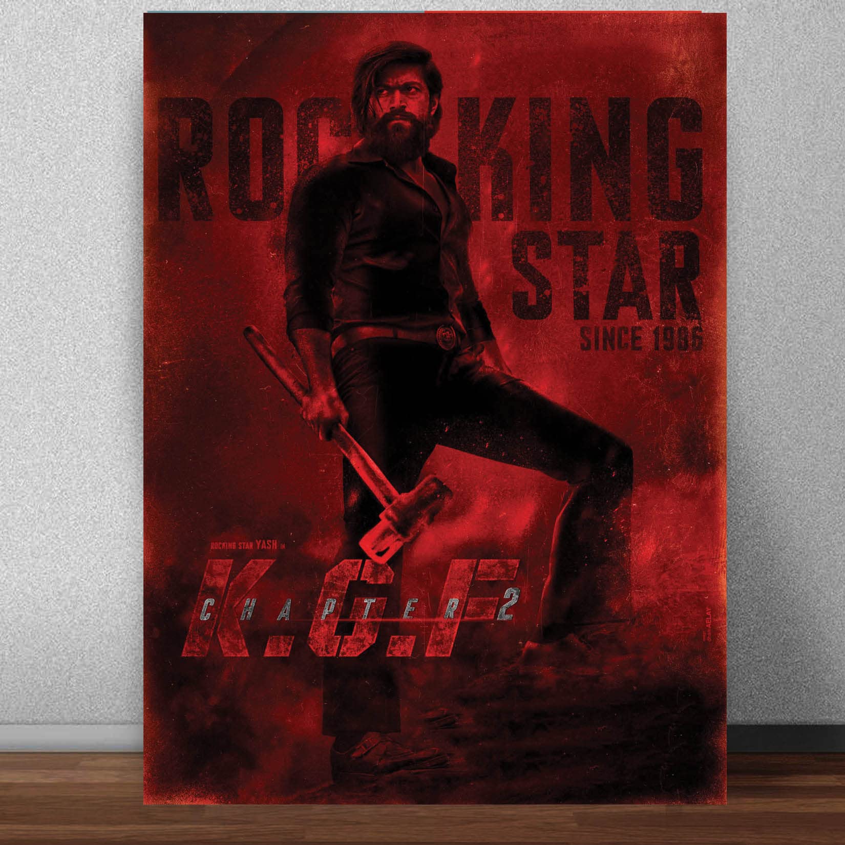 Kgf Movie Official Posters On Pantone Canvas Gallery Tollywood Movie