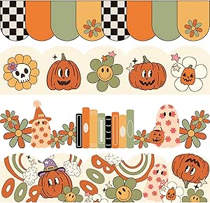 Amazon.com: JarThenaAMCS Thanksgiving Boho Bulletin Board Borders ...