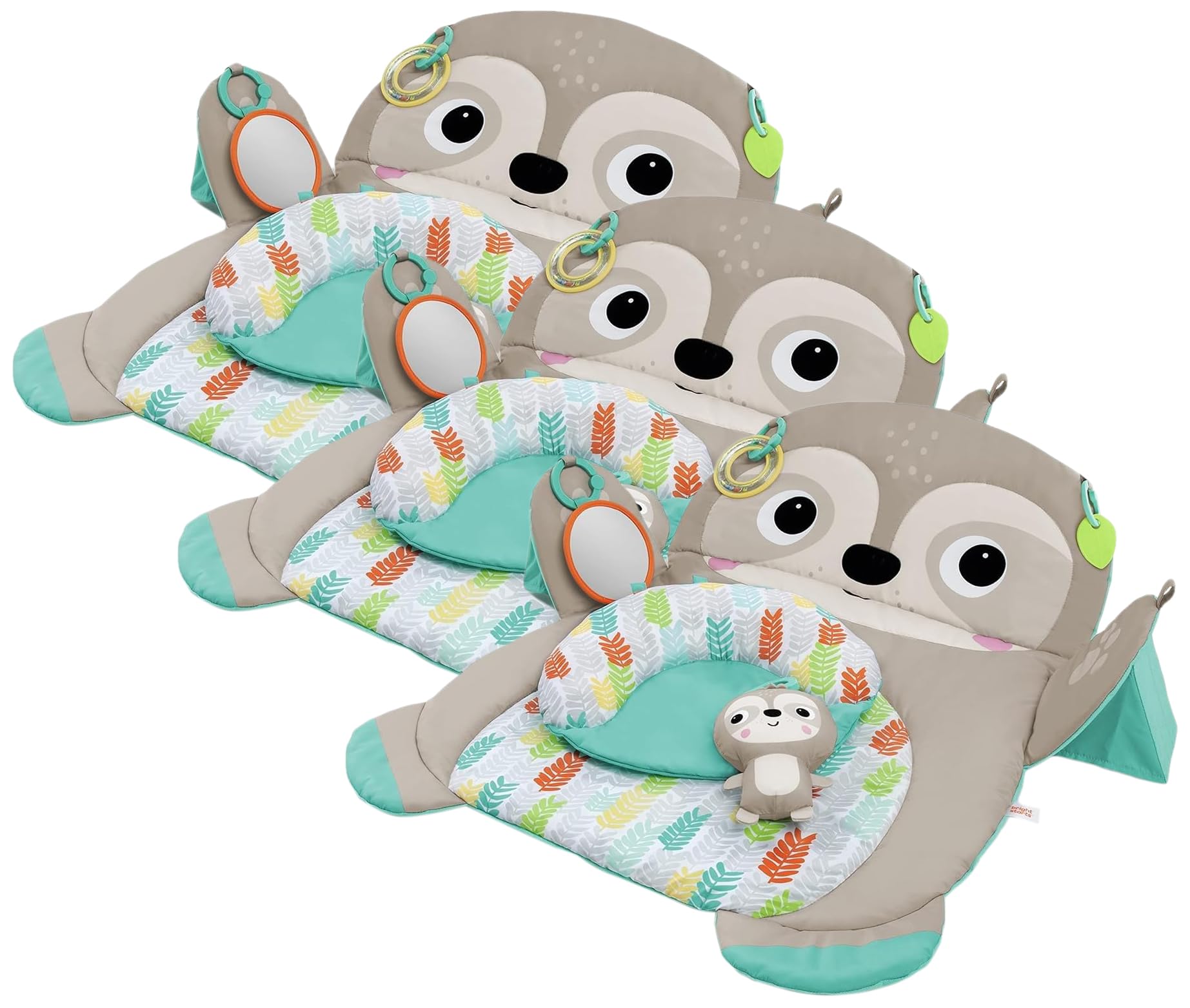 Amazon.com : Bright Starts Tummy Time Prop & Play Baby Activity Mat ...
