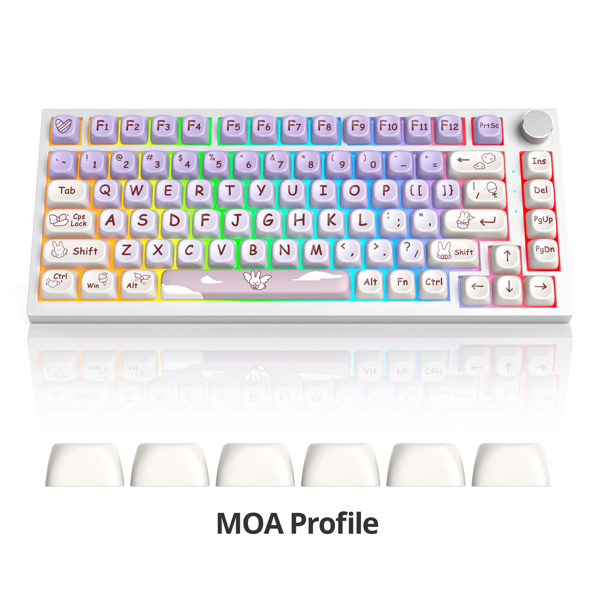 Snapklik.com : Mosptnspg 139 PBT Custom Cartoon Keycaps, MOA Profile ...