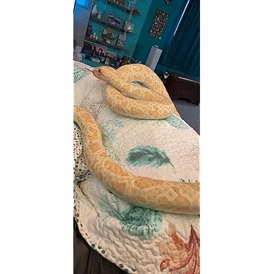 100-Inch Albino Burmese Python Stuffed Animal Plush Snake in Kosovo at ...
