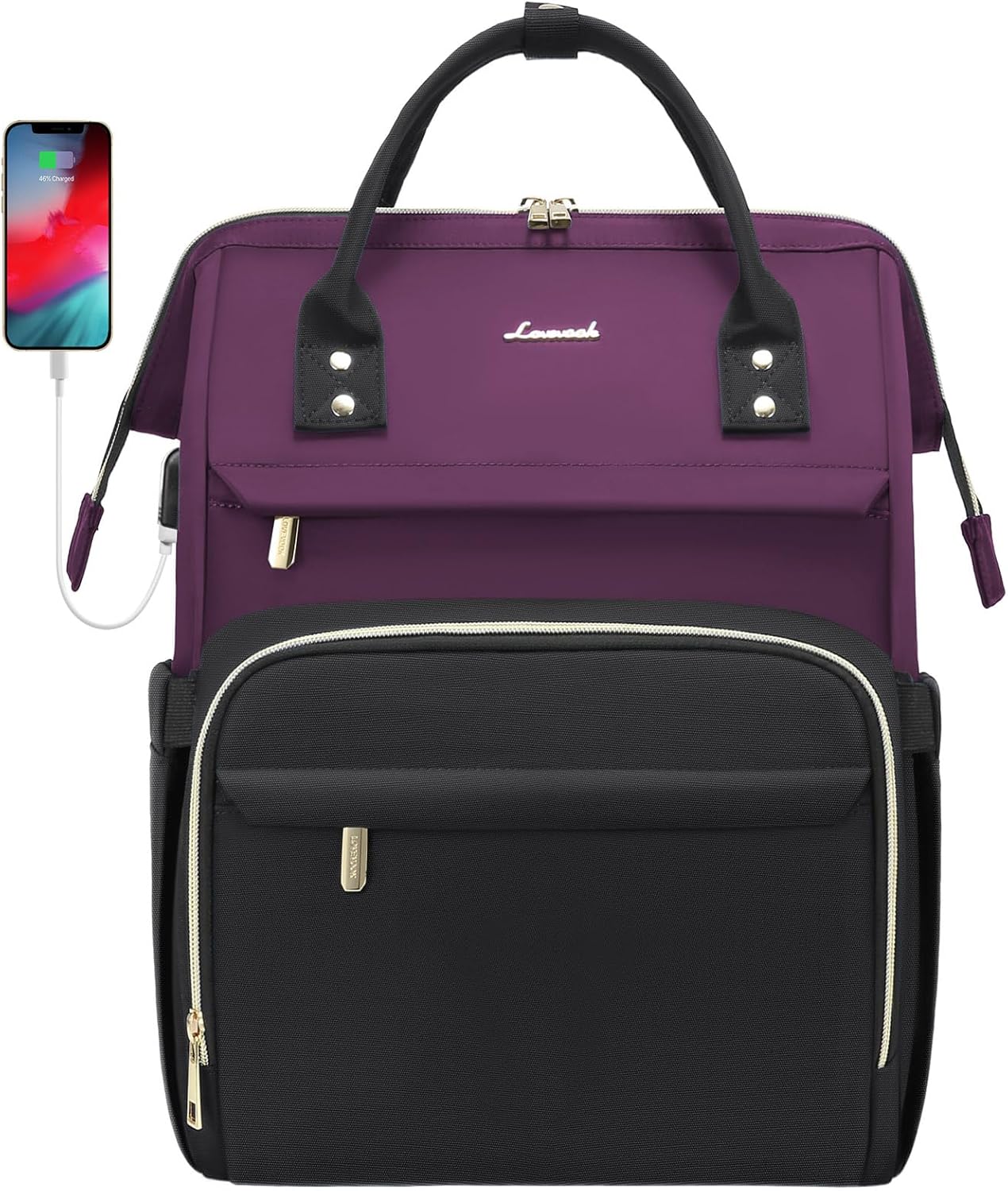 LOVEVOOK Laptop Backpack Women 15.6 inch, Work Bags for Womens, School ...