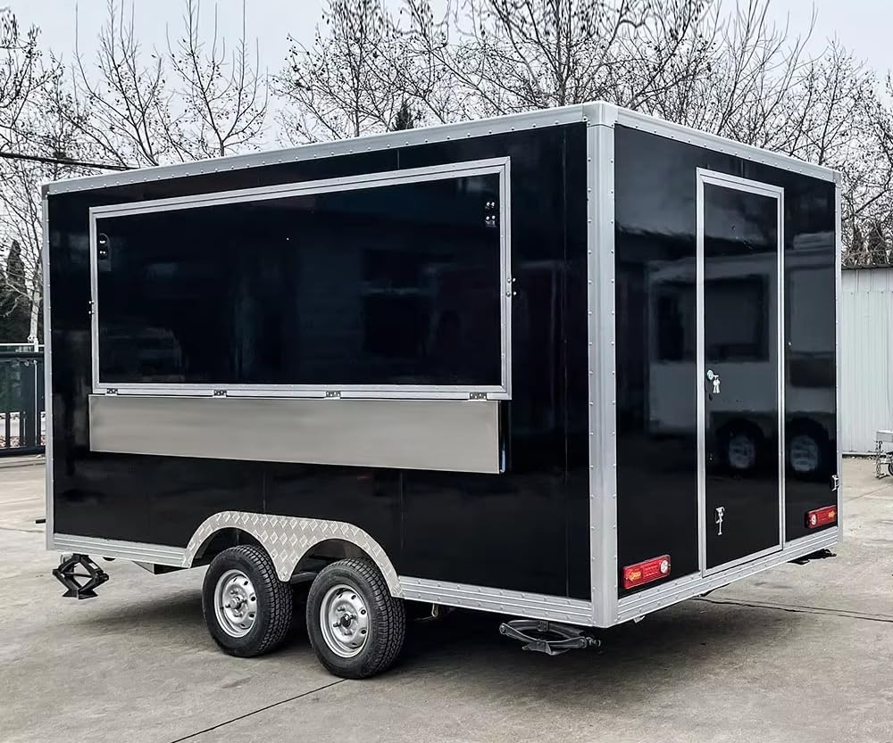 10FT Food Trailer Mlbile Food Cart with Concession Window Food Truck ...