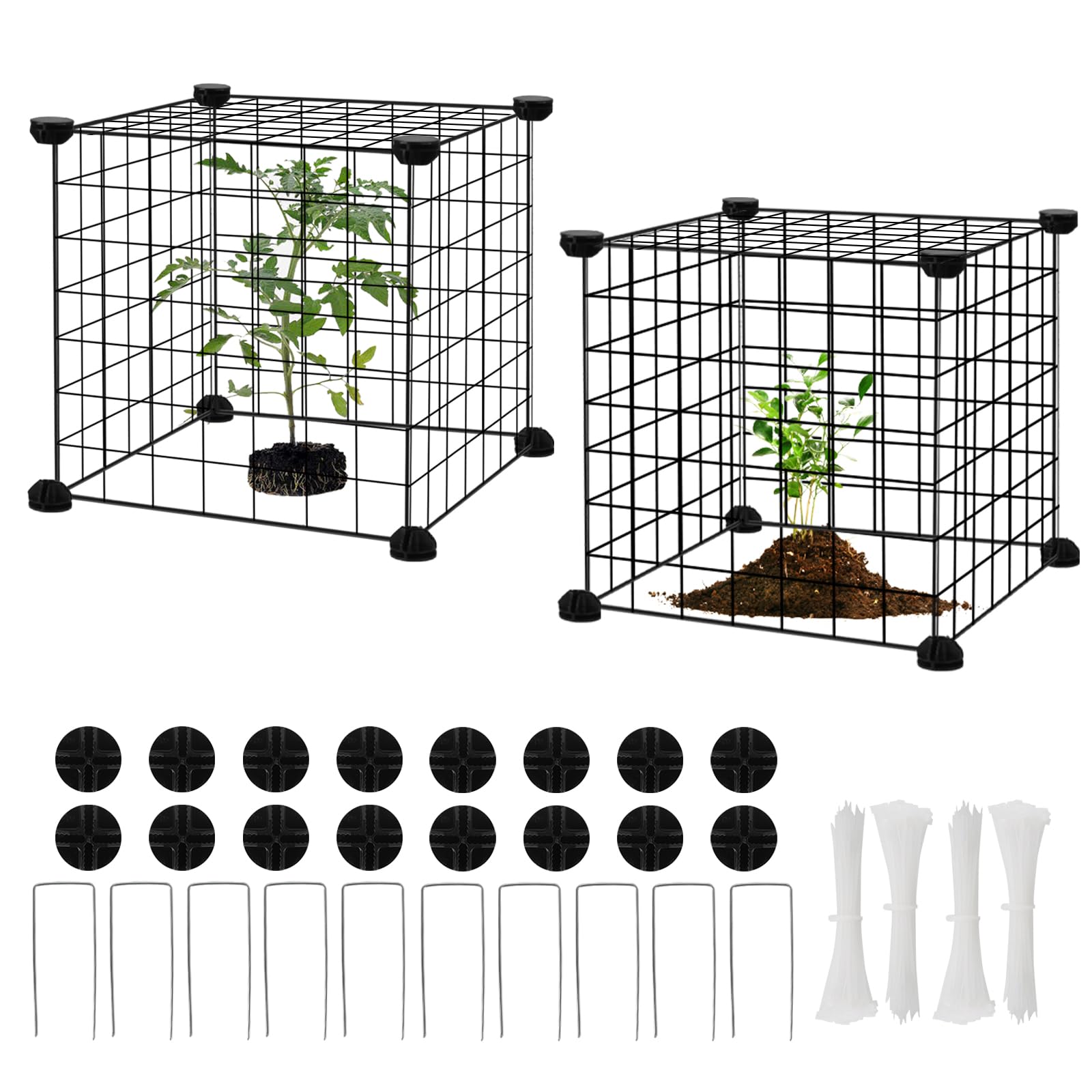 Amazon.com : DYAUS 2 Packs Plant Protectors from Animals, 10Pcs 12"x12 ...