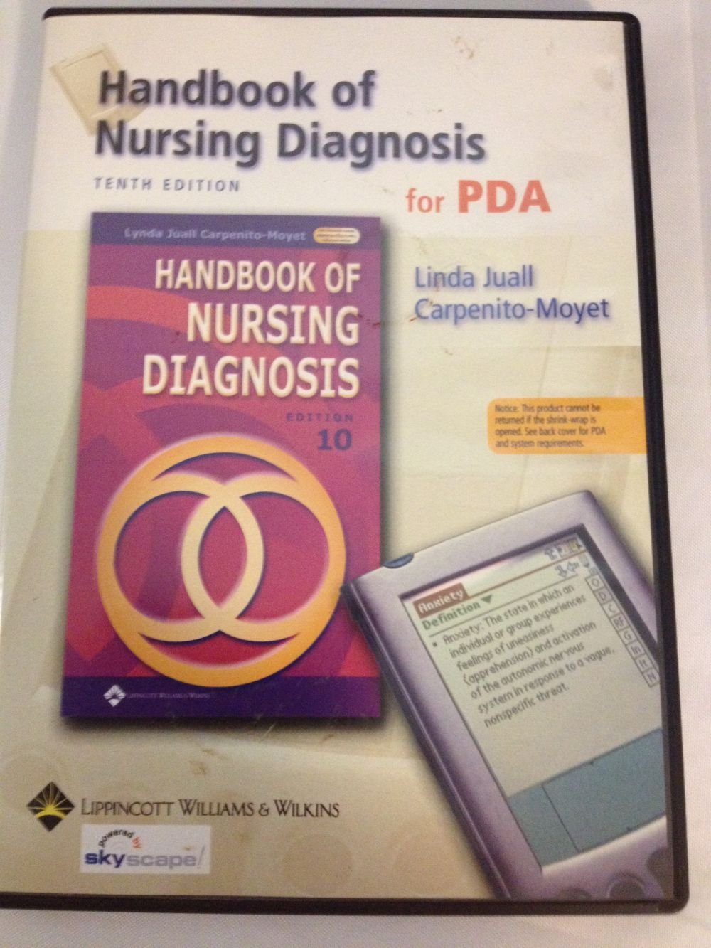 Handbook Of Nursing Diagnosis For Pda : Carpenito, Lynda Juall: Amazon ...