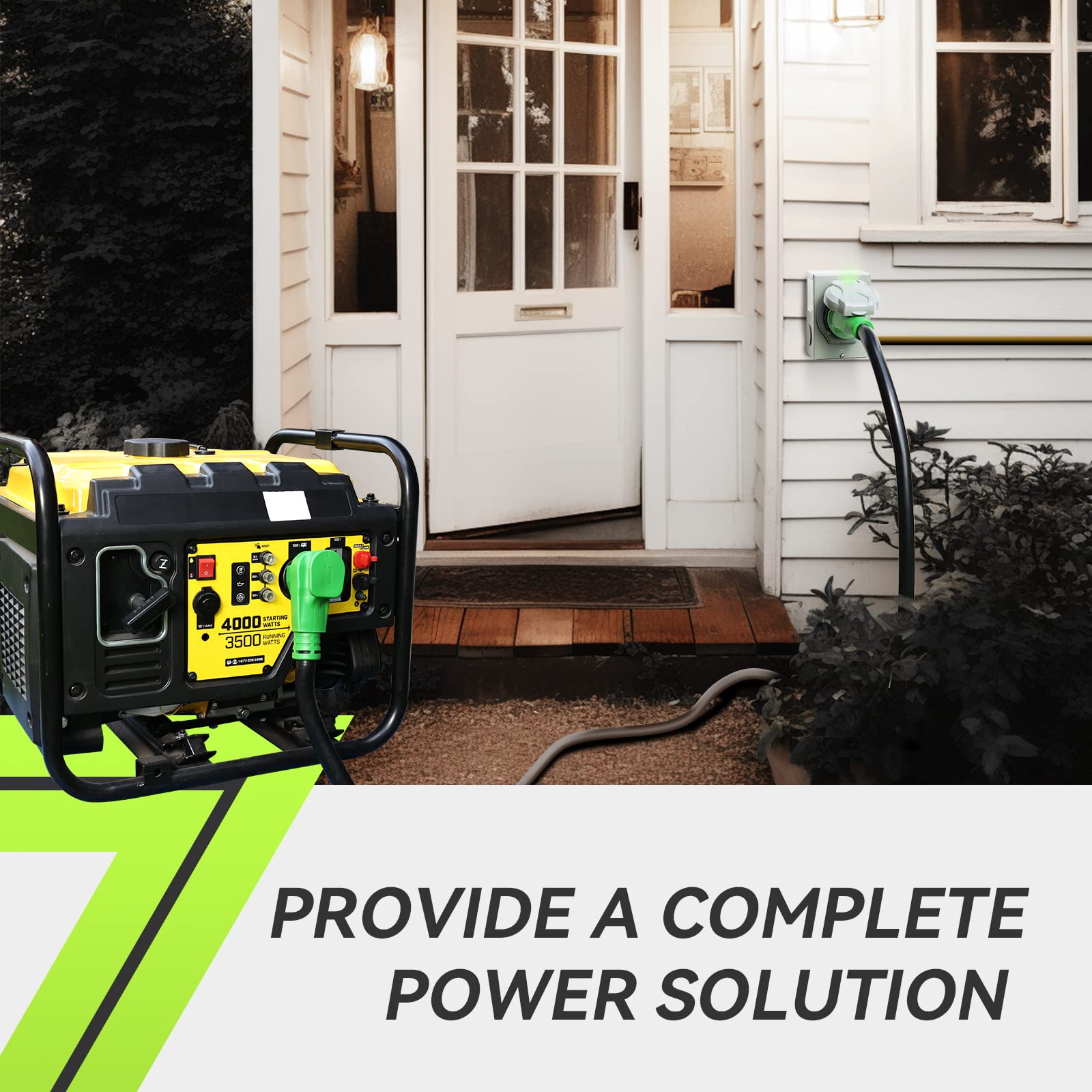 Snapklik.com : RVMATE 50 Amp Generator Cord 15FT And Pre-Drilled 50Amp ...