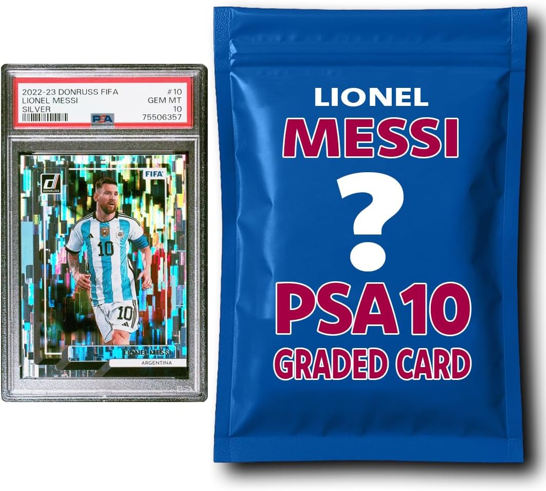 Lionel Messi PSA 10 Graded Card Mystery Pack