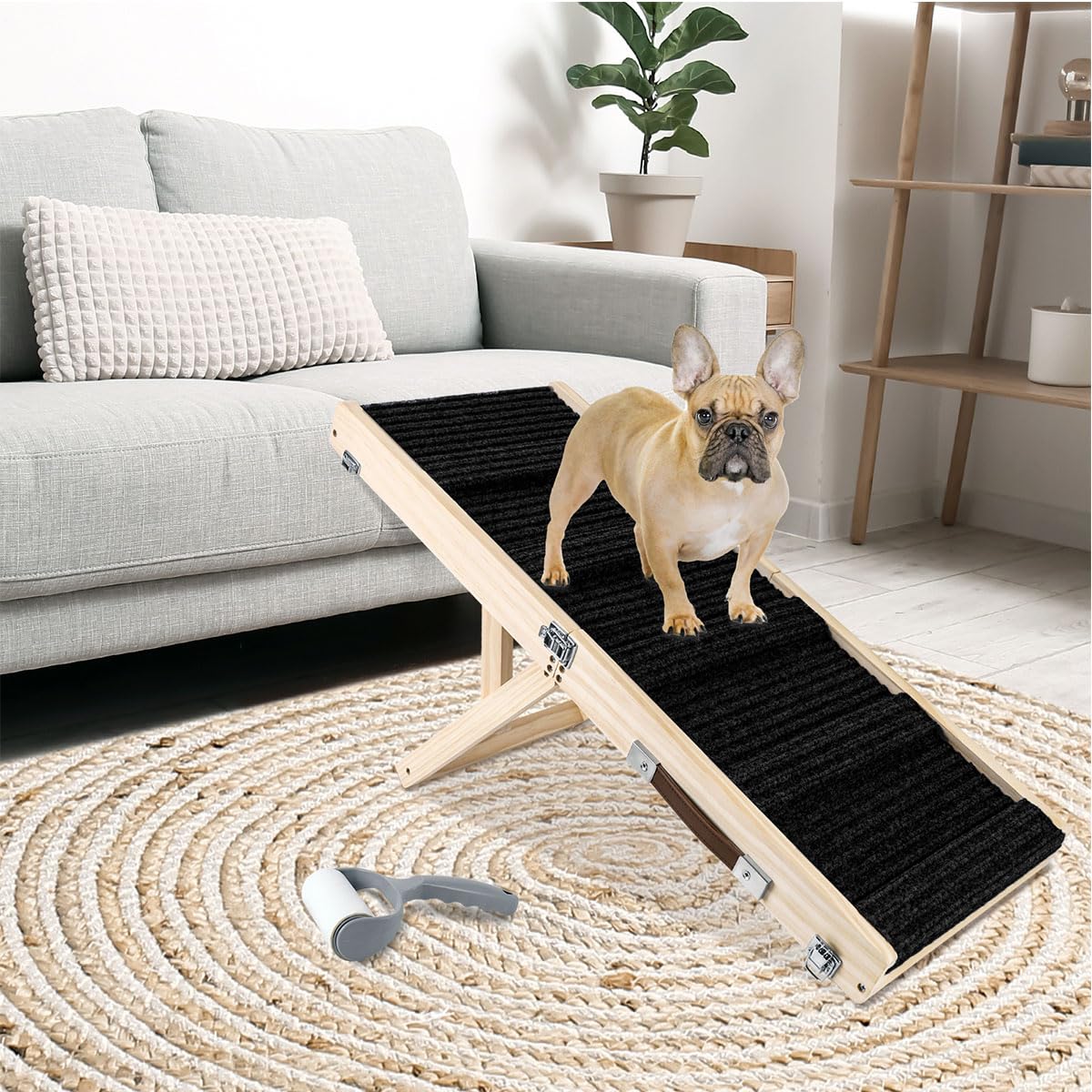Amazon.com: Okydoky Small Dog Ramp, Adjustable Portable Folding Wooden ...