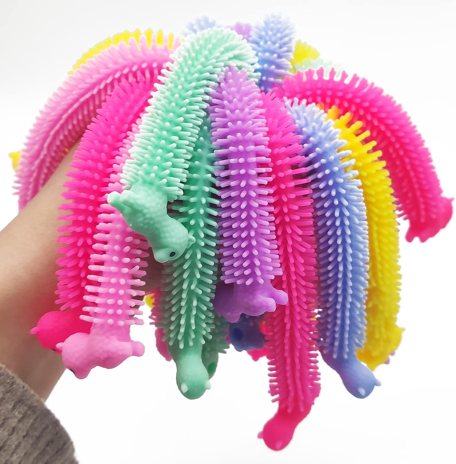 18 Pcs Stretchy String Toys,Alpaca Fidget Sensory Toy,Squeeze Pull ...