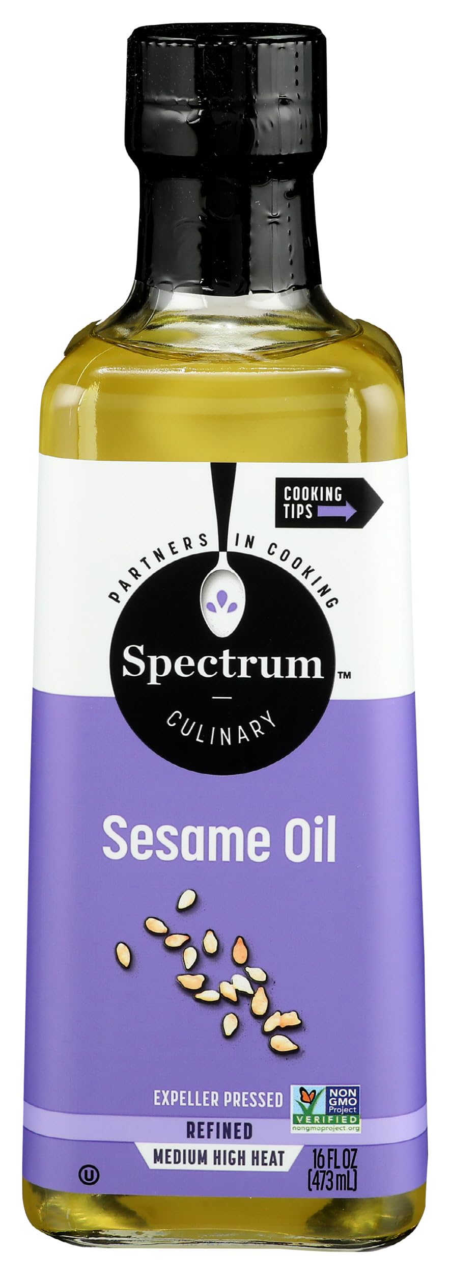 Amazon.com : Spectrum Sesame Oil Refined, 16-Ounce Bottles (Pack of 2 ...
