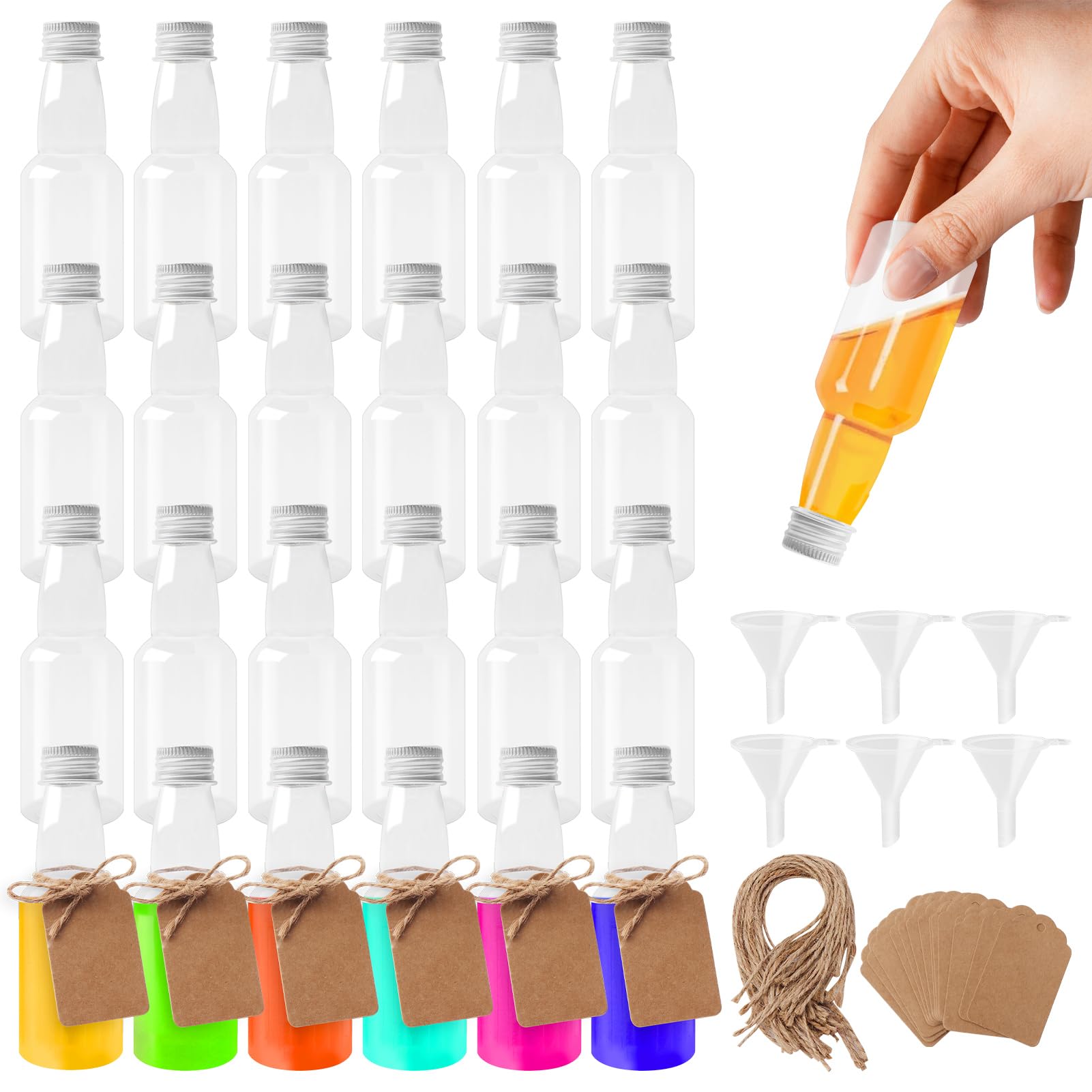 Amazon.com: 96Pcs Mini Liquor Bottles Set,30Pack 2oz/60ml Airtight ...