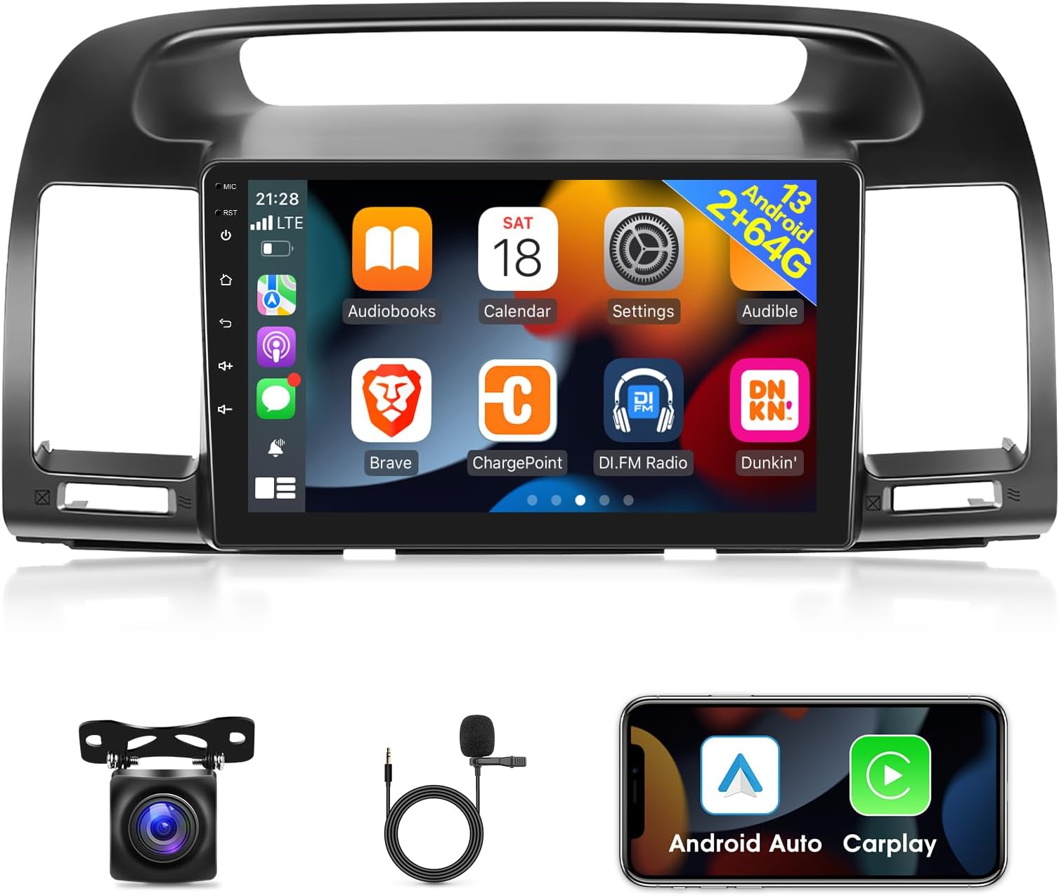 Amazon.com: [2G+64G] Car Radio for Toyota Prius 2010 2011 2012 2013 ...