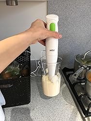 Braun MultiQuick 1 MQ100 Hand Blender, Soup Mixer, Stainless Steel Blades, BPA-Free Plastic ...