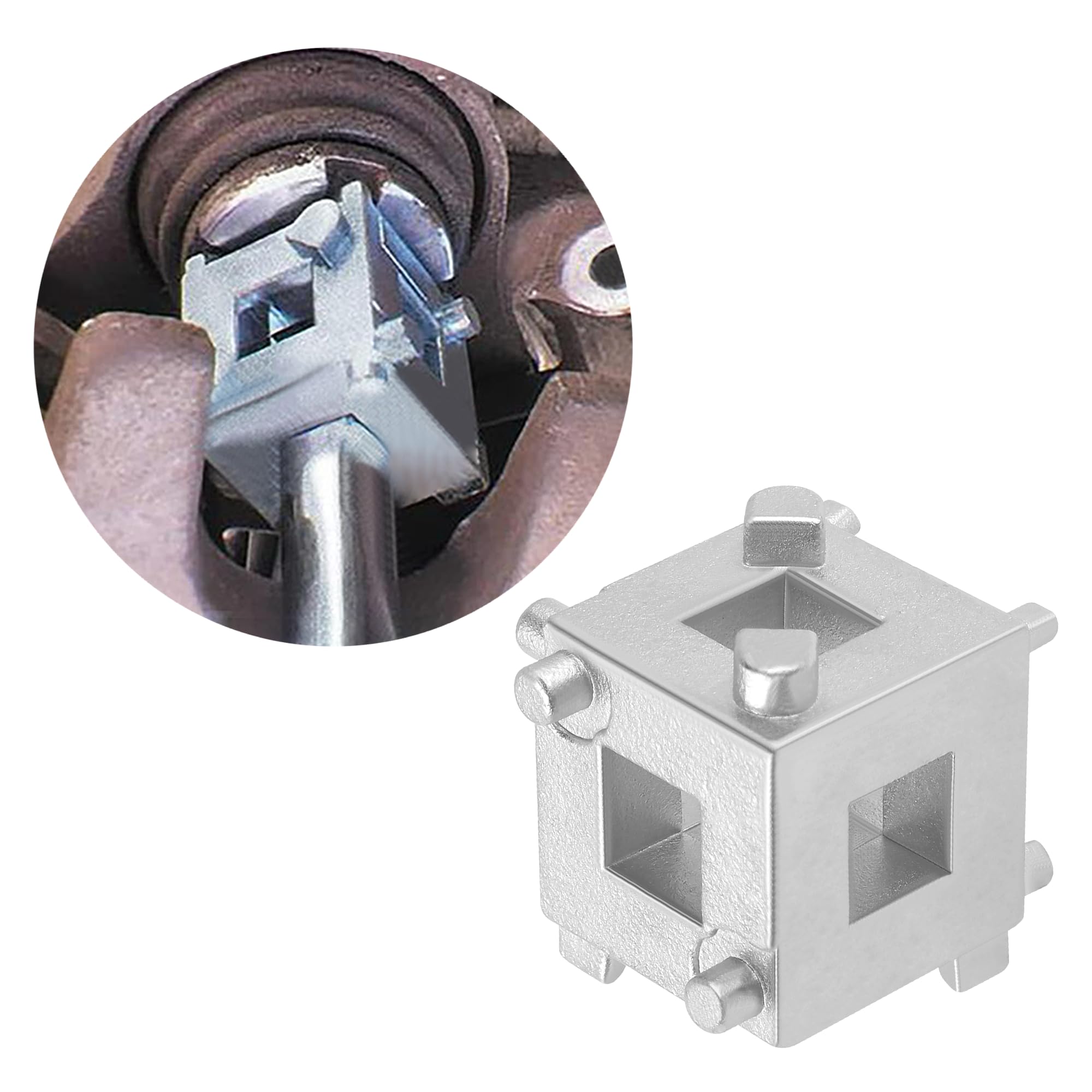 Cube 3/8”Disc Brake Piston Tool,Hardened Steel Brake Compression Tool ...
