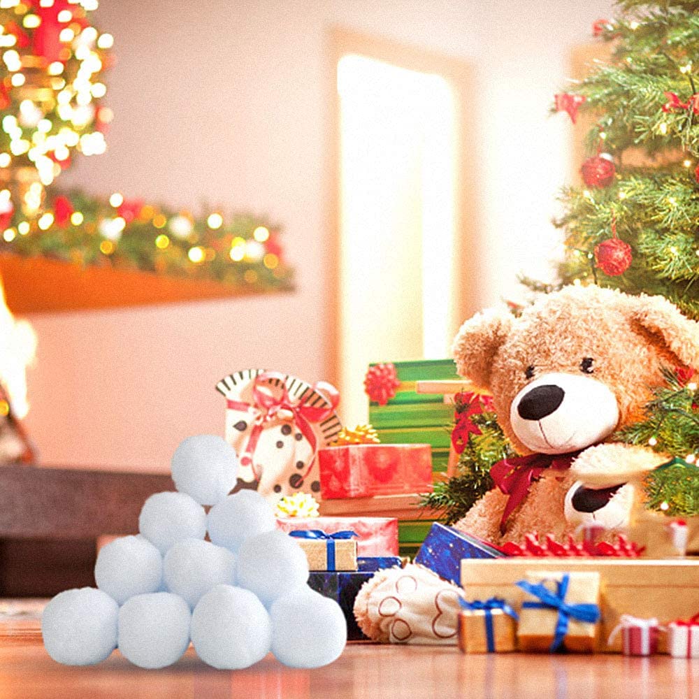 BPIL Fake Snowballs – Realistic White Plush Snowballs for Kids & Adults ...